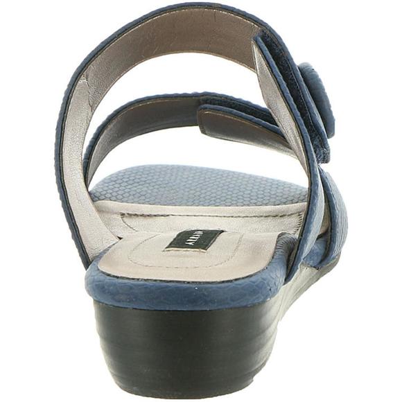 Array | Shoes | Array Womens Key West Navy Faux Leather Snake Embossed ...